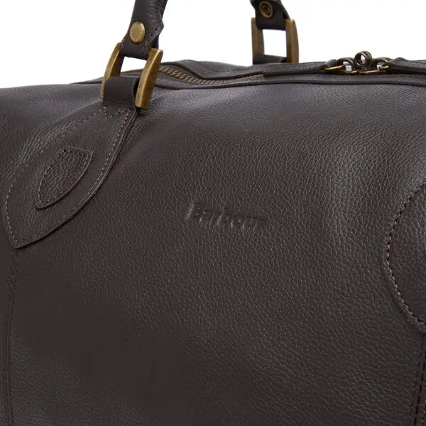 Barbour Leather Medium Travel Explorer
