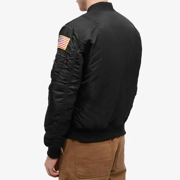 Alpha Industries Ma-1 Vf Nasa Jacket In Black - 50% Off | Editorialist