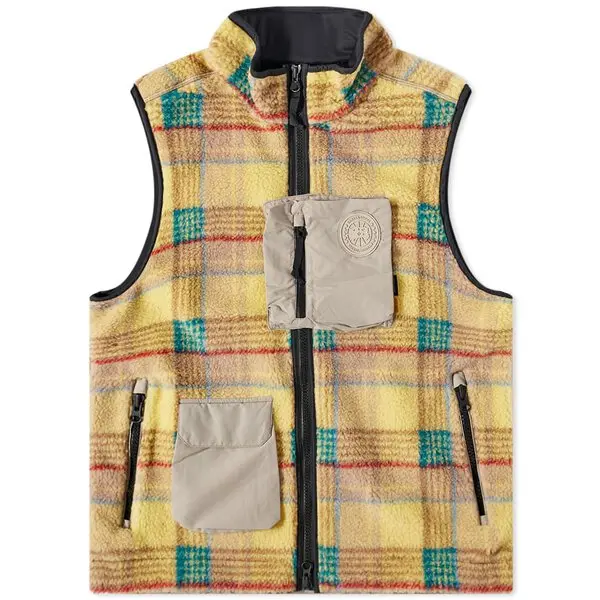 Canada Goose Nba Collection With Union Legion Fleece Vest - Legacy Tartan Gold