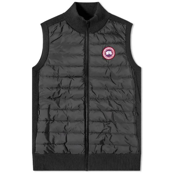 Canada Goose Hybridge Knit Vest Black Editorialist
