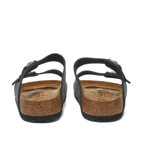 BIRKENSTOCK Arizona Sandals - Black Oiled Leather