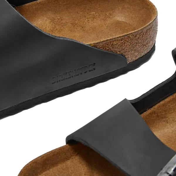 BIRKENSTOCK Arizona Sandals - Black Oiled Leather