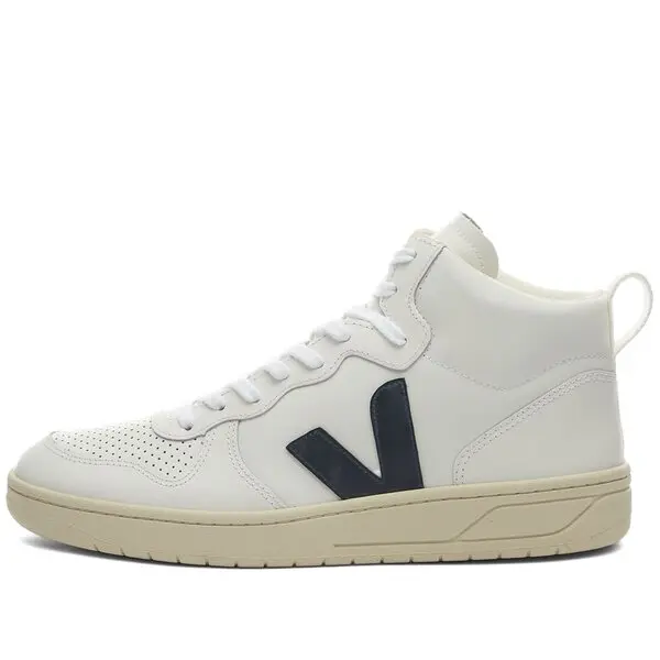 VEJA V-15 High-top Sneakers - Extra White/nautico