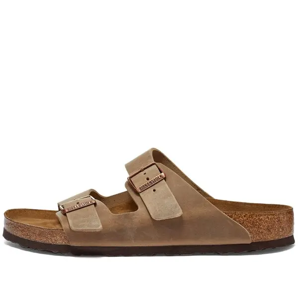 BIRKENSTOCK Arizona Sandals - Tobacco Oiled Leather