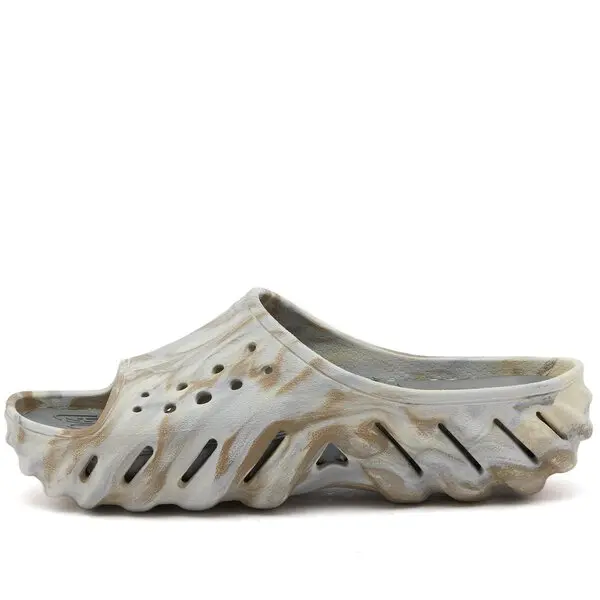 CROCS Echo Marbled Slide - Bone/multi
