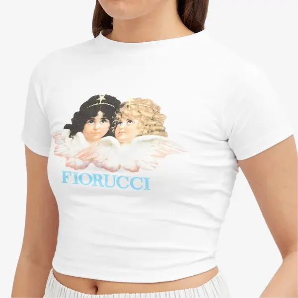 Fiorucci Classic Angel Crop T-shirt