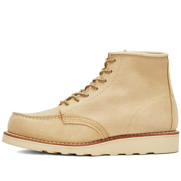 Red Wing 6" Classic Moc Boot - Cream Abiline