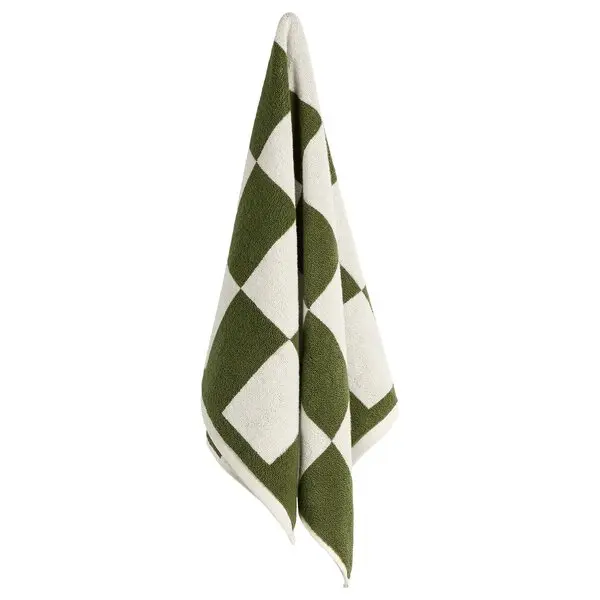 HAY Check Hand Towel - Matcha