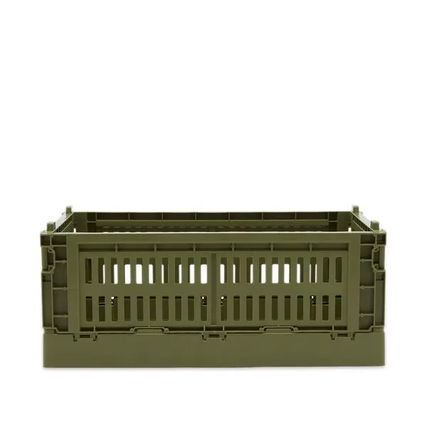 HAY Small Recycled Colour Crate - Olive