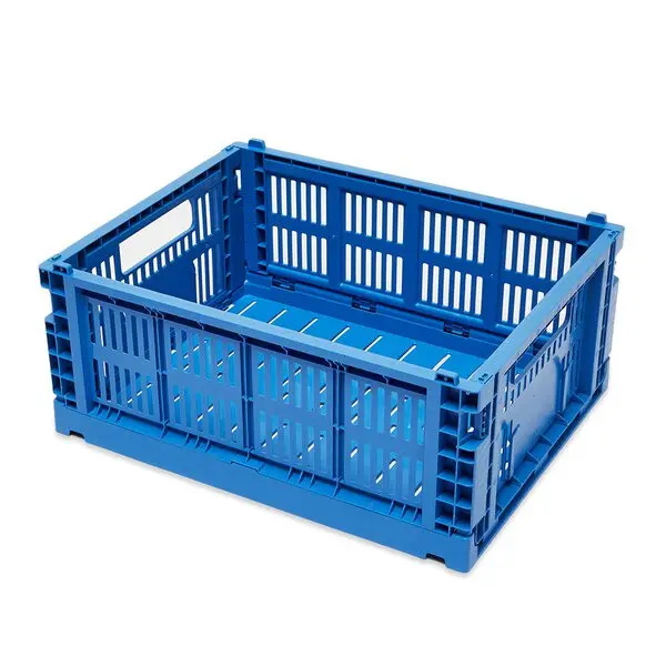 HAY Medium Recycled Colour Crate - Electric Blue