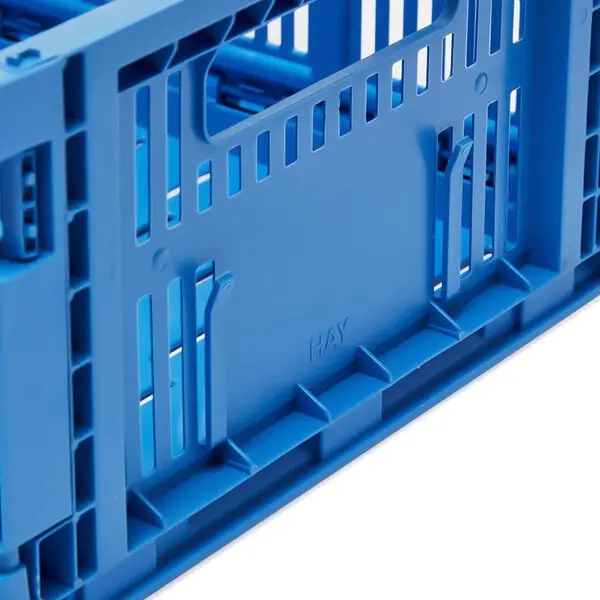 HAY Medium Recycled Colour Crate - Electric Blue
