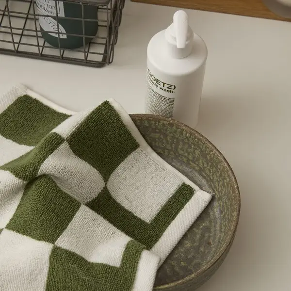 HAY Check Wash Cloth
