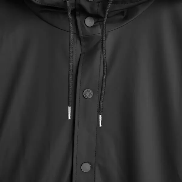 Rains Long Jacket - Black