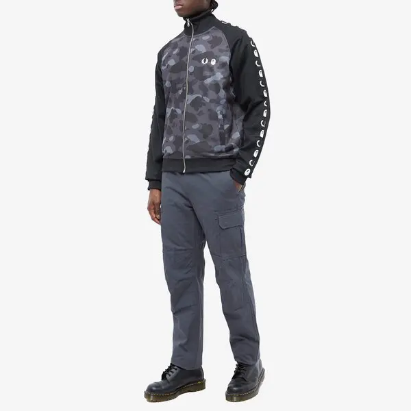 Fred Perry X Bape Camo Track Jacket In Black - 60% Off | Editorialist