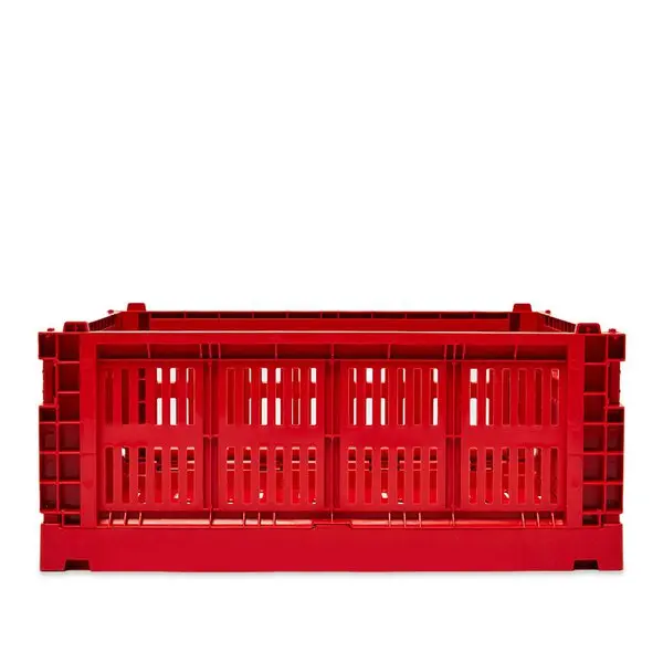 HAY Medium Recycled Colour Crate - Red