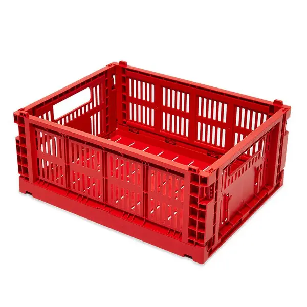 HAY Medium Recycled Colour Crate - Red