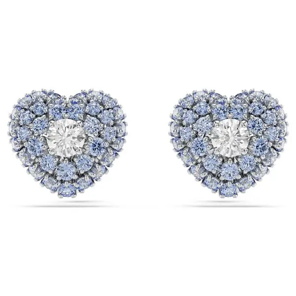 SWAROVSKI Idyllia Flower Stud Earrings With Zirconia - Blue