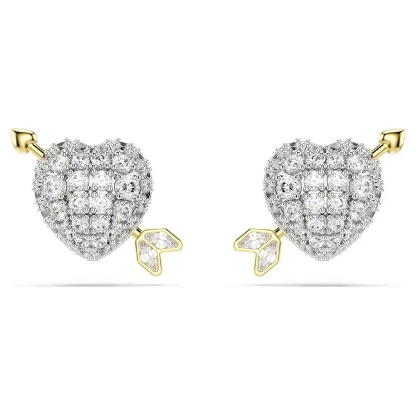 SWAROVSKI Idyllia Flower Stud Earrings With Zirconia - White