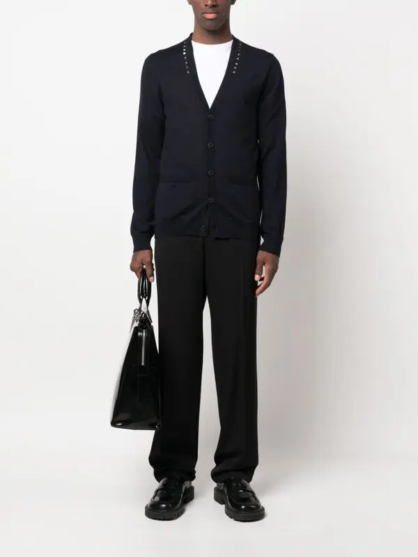 Valentino Garavani Rockstud-embellished Wool Cardigan