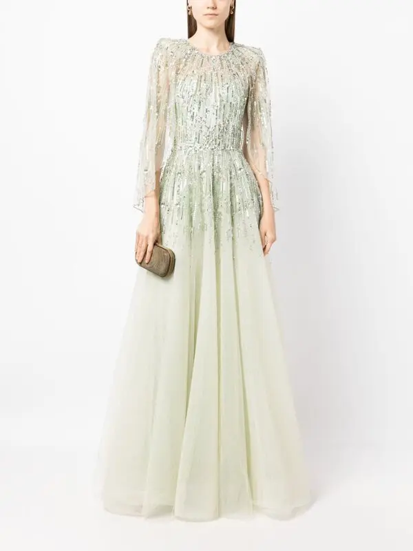 Jenny Packham Dolores Sequin-embellished Gown