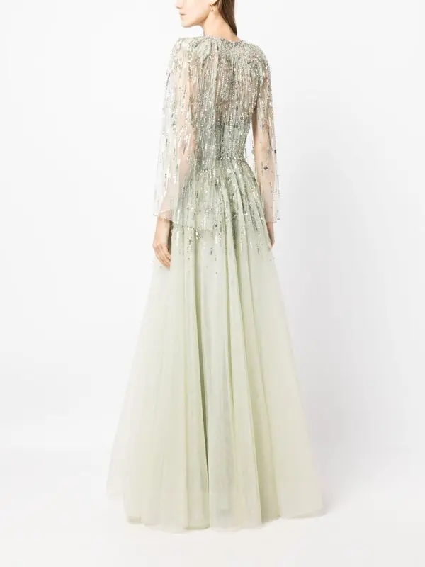Jenny Packham Dolores Sequin-embellished Gown