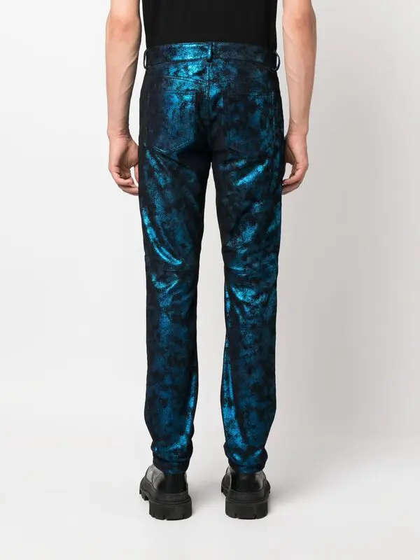 Moschino Multiple Zip-fastening-pockets Suede Trousers