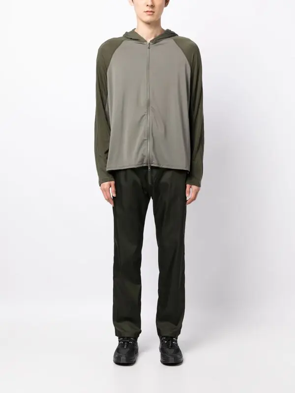 POST ARCHIVE FACTION Colour-block Zip-up Hoodie