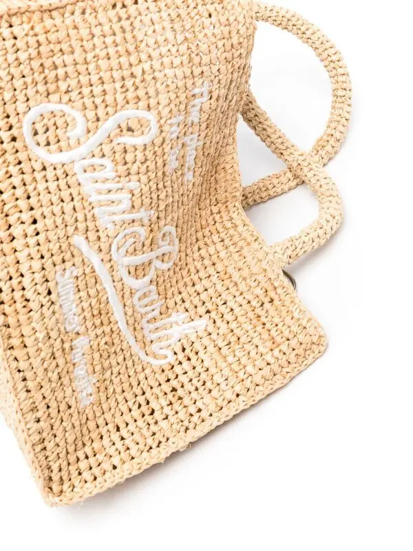MC2 SAINT BARTH Colette Raffia-design Tote Bag