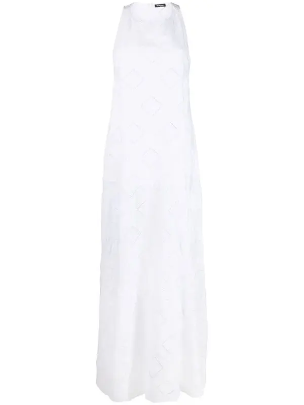 Kiton Perforated-detailed Maxi Dress