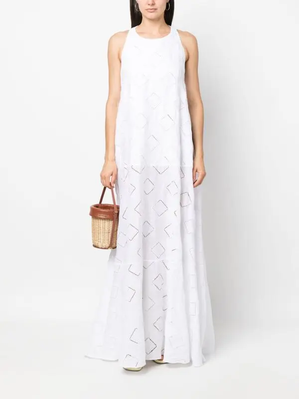 Kiton Perforated-detailed Maxi Dress