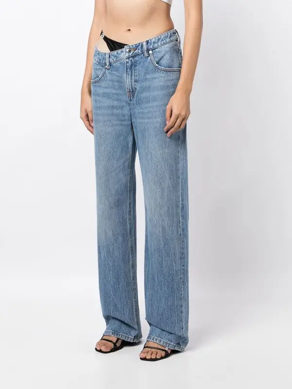 Alexander Wang Bikini-layered Straight Jeans