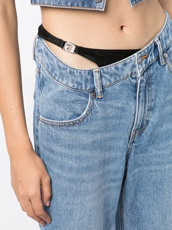 Alexander Wang Bikini-layered Straight Jeans