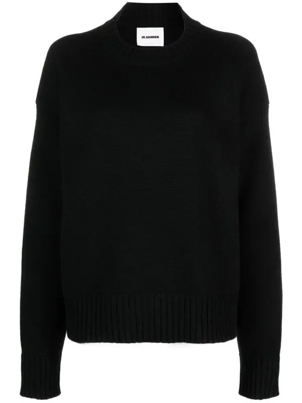 JIL SANDER Cashmere-blend Sweater - Black