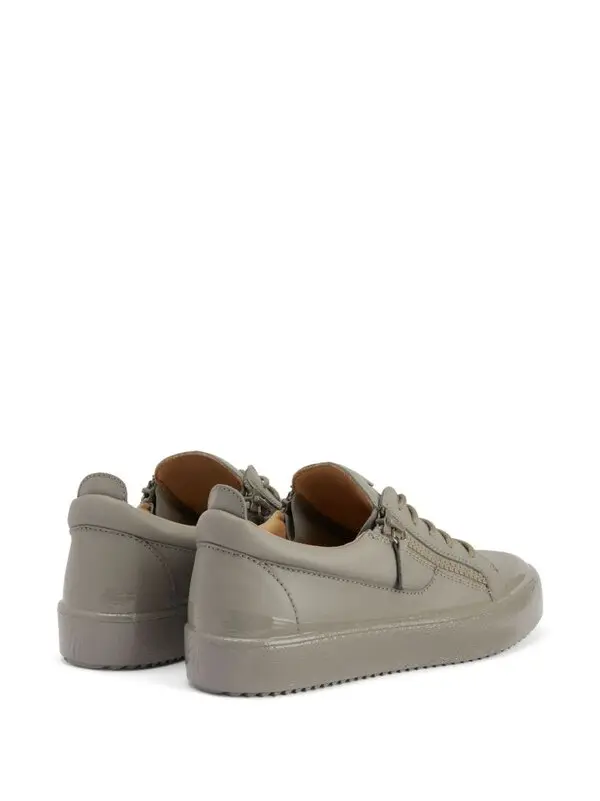 GIUSEPPE ZANOTTI Frankie Match Double-zip Low-top Sneakers - Grey