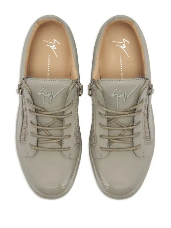 GIUSEPPE ZANOTTI Frankie Match Double-zip Low-top Sneakers - Grey