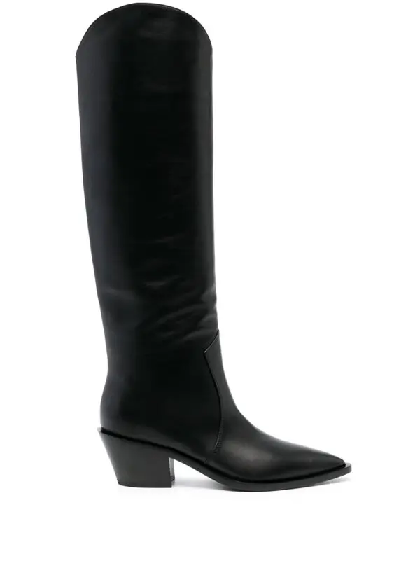 GIANVITO ROSSI Denver 70mm Leather Knee Boots