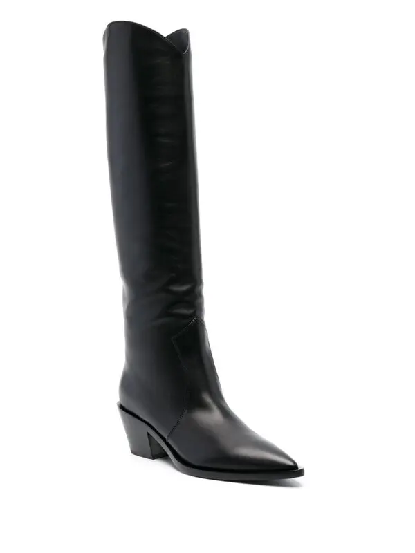 GIANVITO ROSSI Denver 70mm Leather Knee Boots