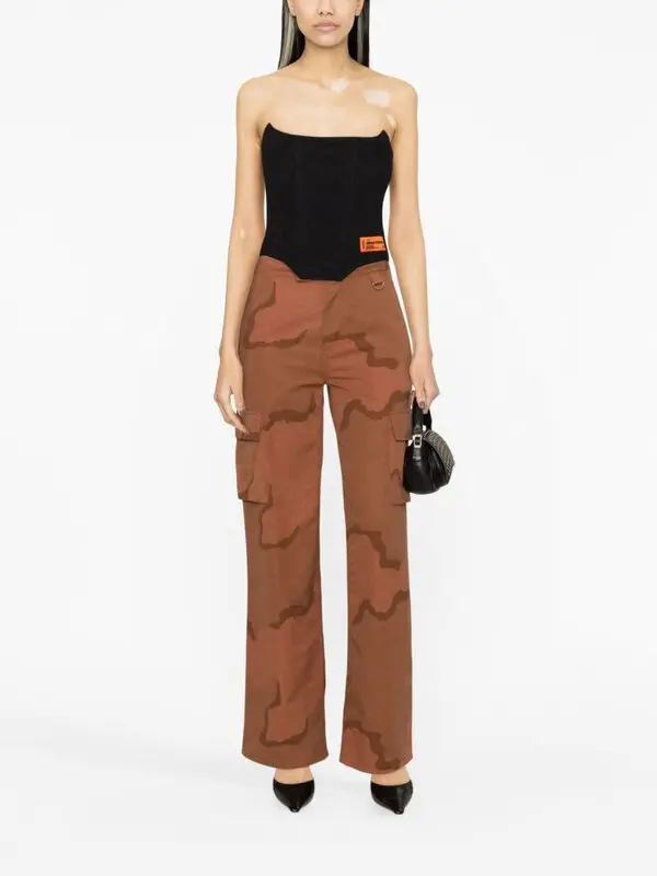 Heron Preston Logo-patch Corset Top
