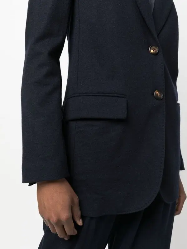 Brunello Cucinelli Single-breasted Blazer - Blue