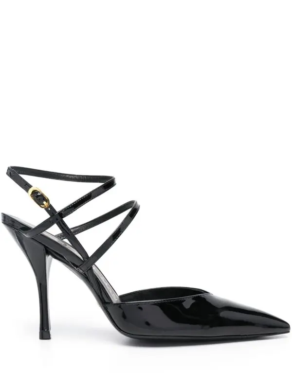 STUART WEITZMAN Strapeze 100mm Leather Pumps
