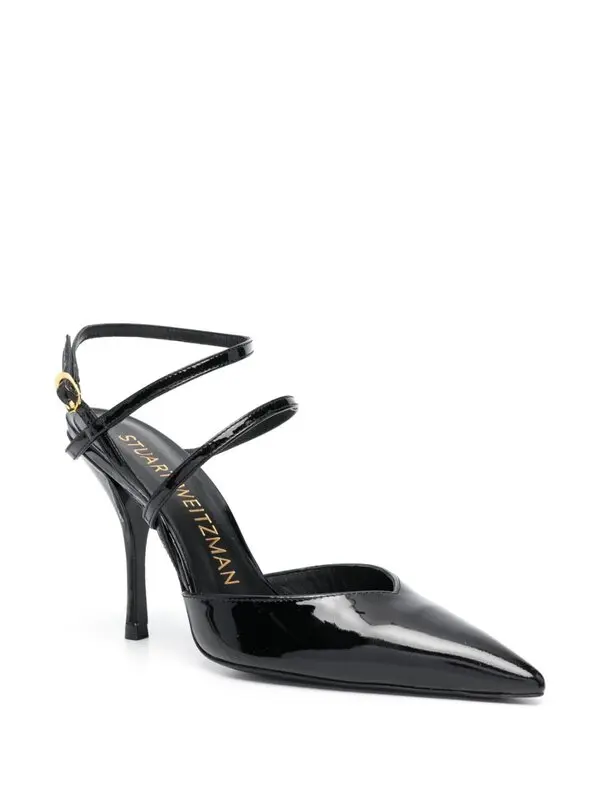 STUART WEITZMAN Strapeze 100mm Leather Pumps