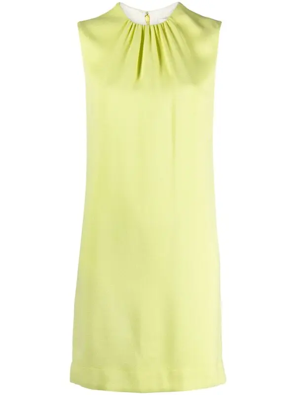LANVIN Round-neck Mini Dress - Yellow