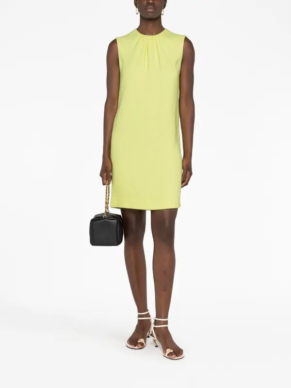 LANVIN Round-neck Mini Dress - Yellow