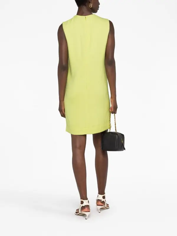 LANVIN Round-neck Mini Dress - Yellow