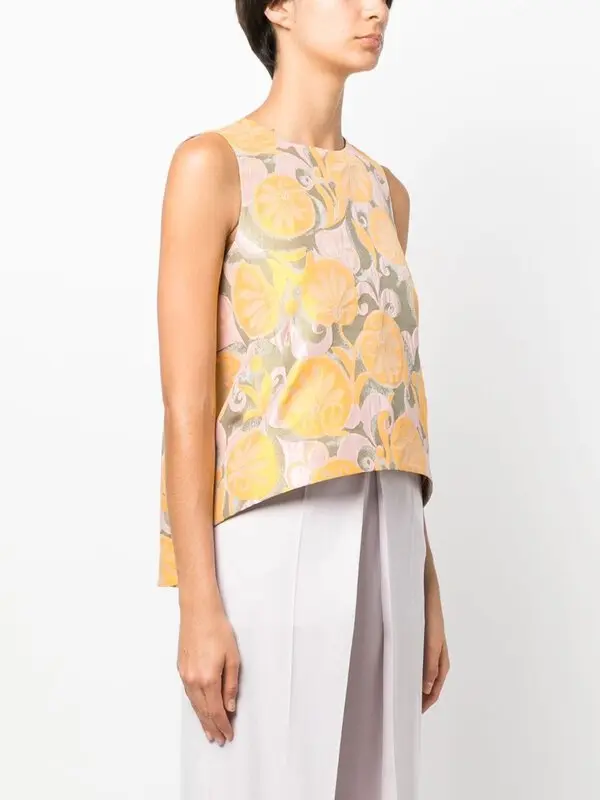 La DoubleJ La Scapa Jacquard Top - Yellow
