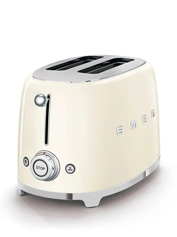 SMEG Logo-plaque Stainless-steel Toaster - White