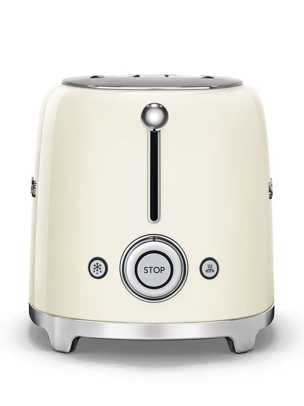 SMEG Logo-plaque Stainless-steel Toaster - White