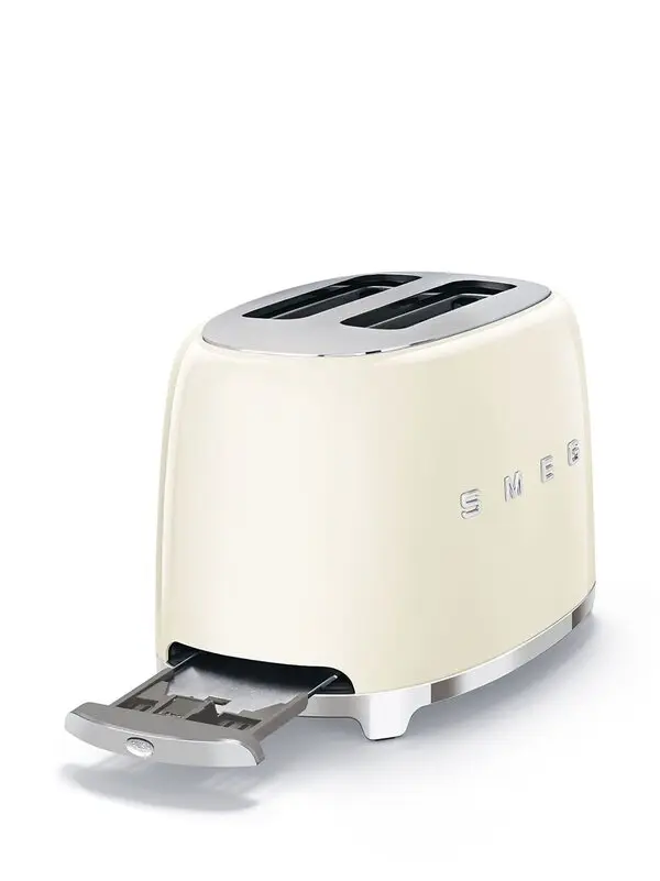 SMEG Logo-plaque Stainless-steel Toaster - White