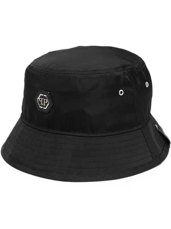 Philipp Plein Logo-patch Bucket Hat - Black