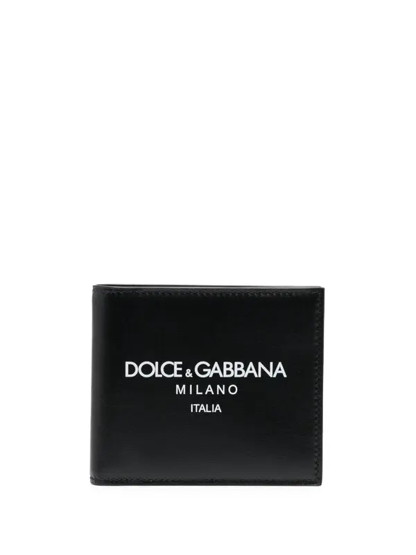 Dolce & Gabbana Logo-print Leather Wallet - Black